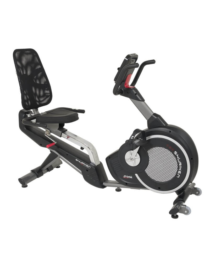 Orbit Shuriken Motorised Magnetic Recumbent Bike Comfortable Black ...